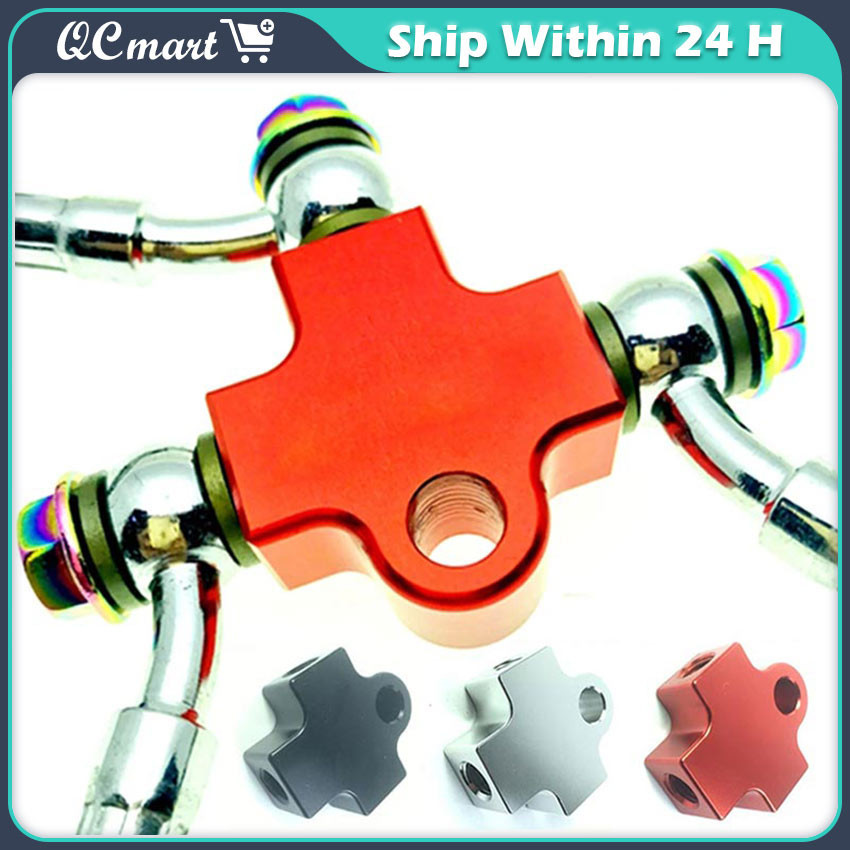 Motorcycle Universal Modified Hydraulic Brake Hose Line Pipe Connector ...