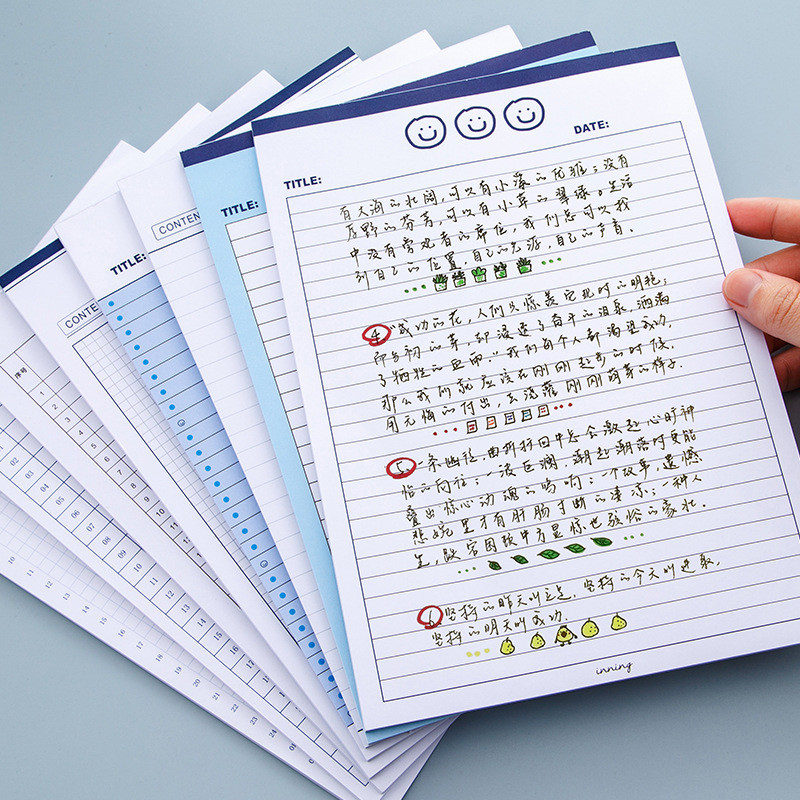 Simple 30 Sheets B5 Word List Notebook Schedule Planner Notepad Memo ...