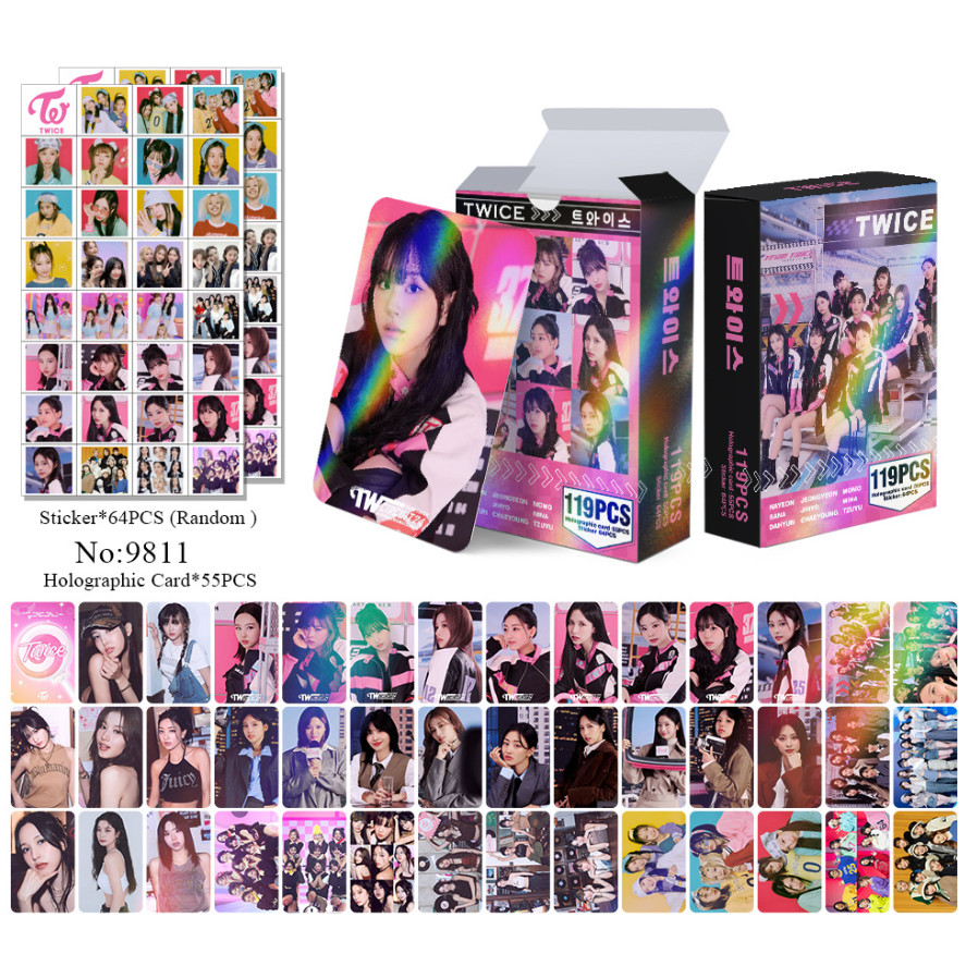 50-119pcs TWICE Photocards Laser Hologram Lomo Cards With You I GOT YOU MISAMO Nayeon Jeongyeon ...