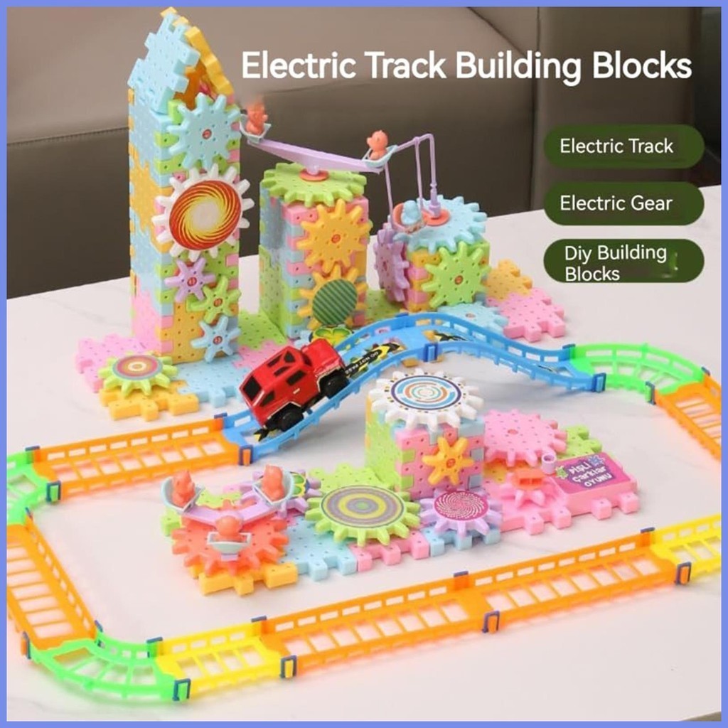 Electric Gear Building Block Toys Spinning Gears Educational Toys ...