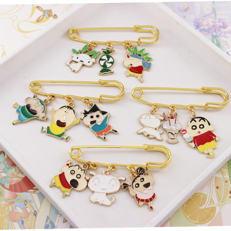 Crayon Shin-Chan Brooch Unique ins Student Men Women Cute Cartoon ...
