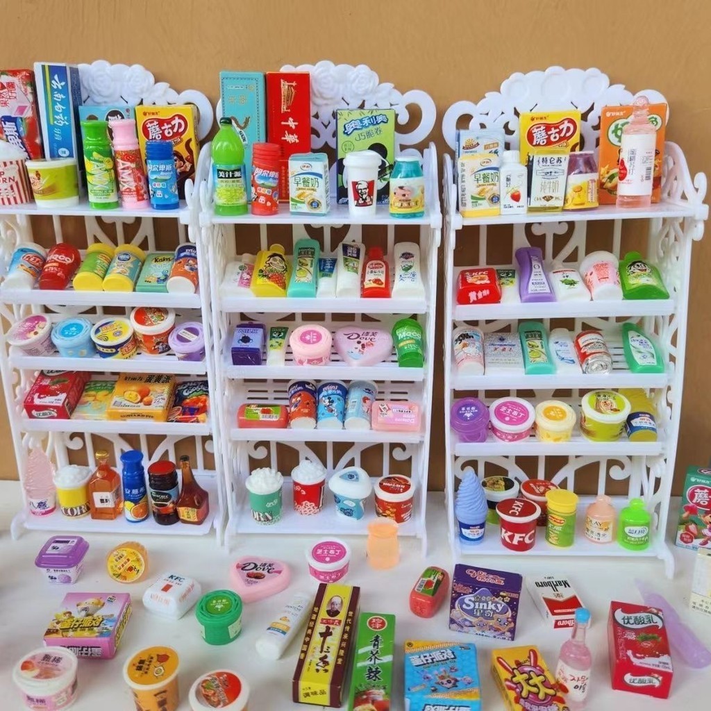 Mini Supermarket Shelf Simulation Convenience Store Model Instant ...
