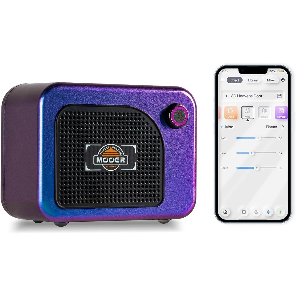 MOOER Hornet05i Portable Mini Guitar Amp for Practice, Bluetooth 5W and ...