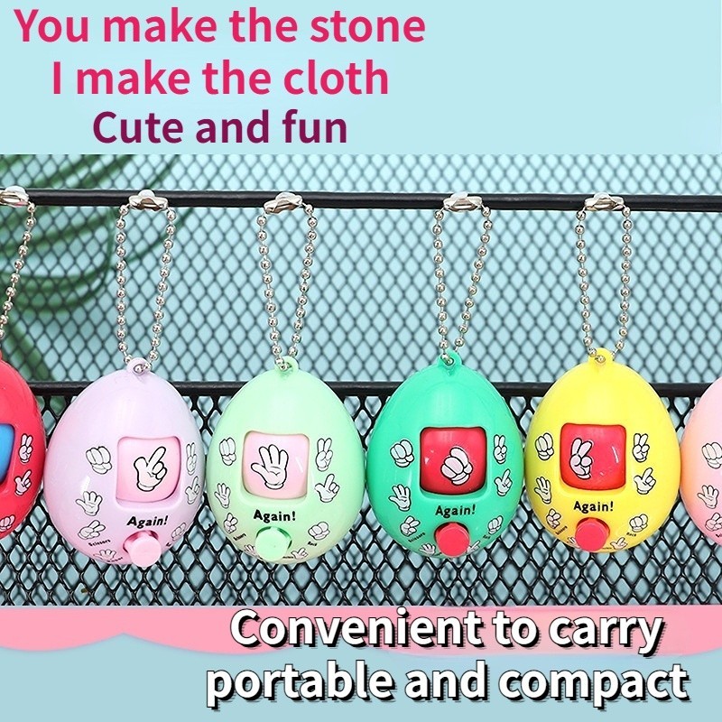 Finger-Guessing Game Device Rock Paper Scissors Play Toy Round Egg Gift ...