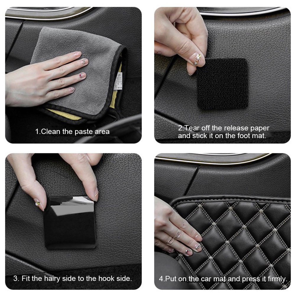 2Pcs Car Carpet Fixed Patches Anti Skid Mats Grip Tape Sticker for Car ...
