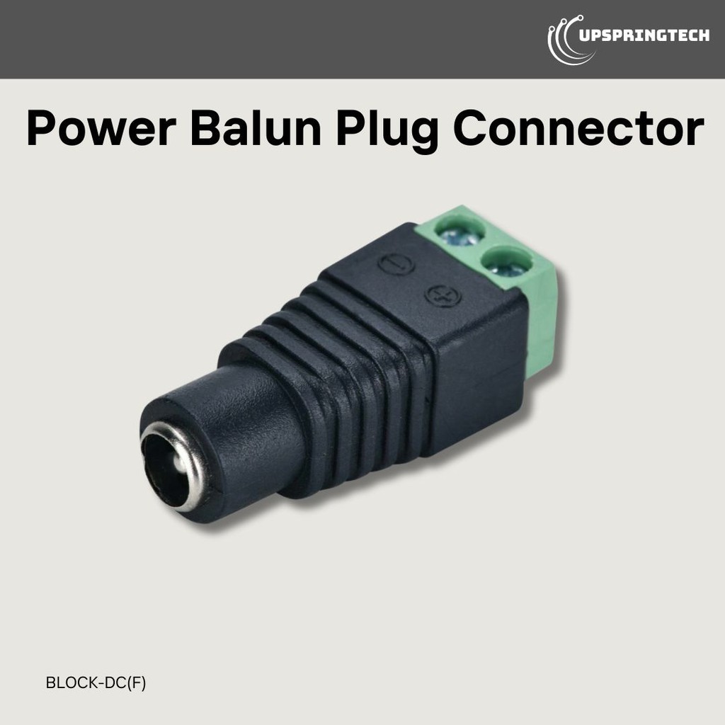 12V DC Male & Female Power Balun Plug Connector DC Jack Connector CCTV ...