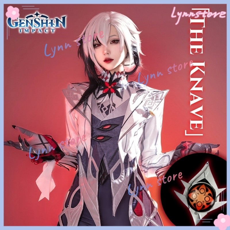 Cosplay Game GENSHIN IMPACT ARLECCHINO Uniforms Wig Accessories Suit SNEZHNAYA FATUI THE KNAVE ...