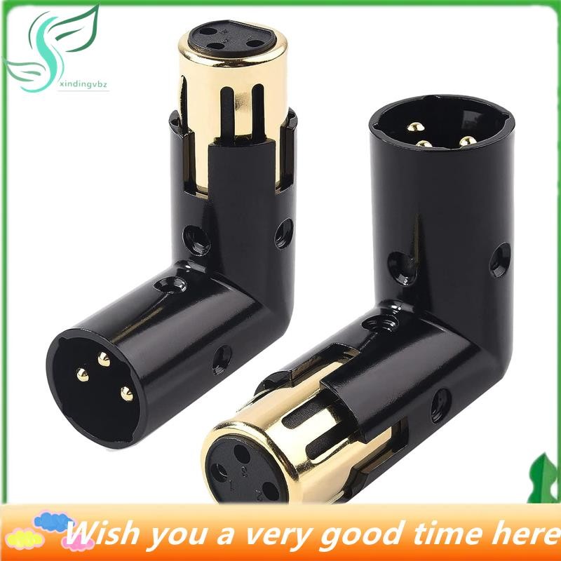 ^Star^ 2PCS Audio Adapter Plug Adjustable Male to Female Right Angle ...