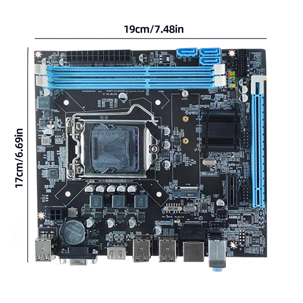 H61 Motherboard 16GB Micro-ATX Desktops MainBoard LGA1155 Socket I3/I5/I7 CPU [charmant.ph ...