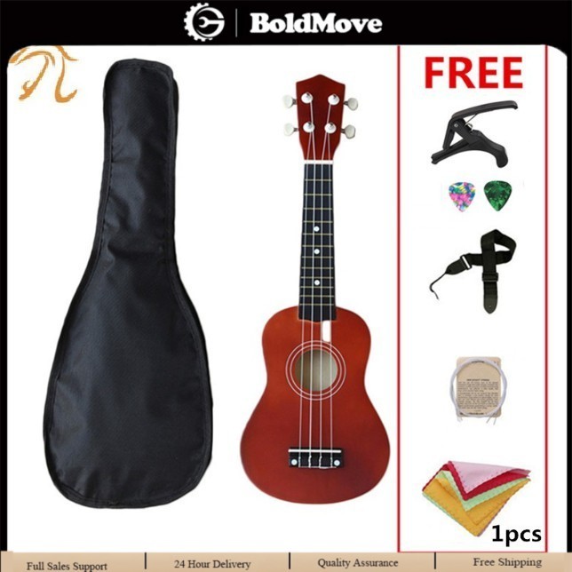 Ukelele small guitar Soprano 6 Strings Spruce Basswood Guitar wooden ...