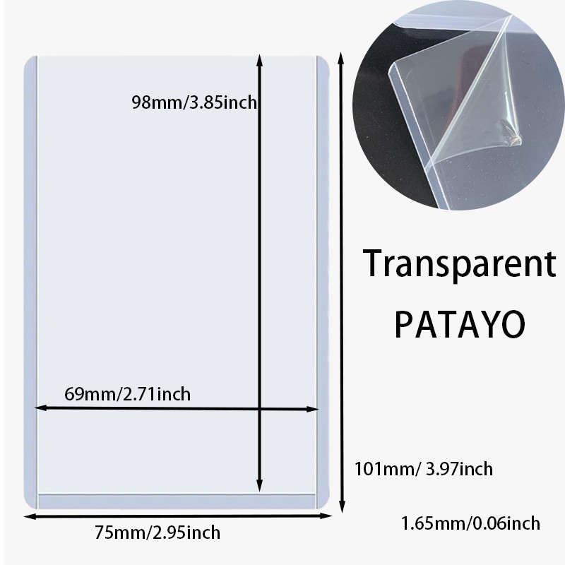 10PCS Card Toploaders Card Sleeves Card Protector Sleeves For Lomo ...