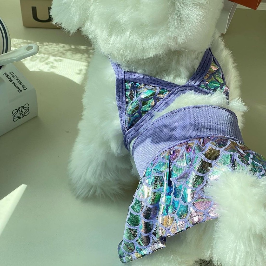 Dog Cat Pet Swimwear Summer Beach Sea Outfit Pet Female Bikini Swimsuit ...