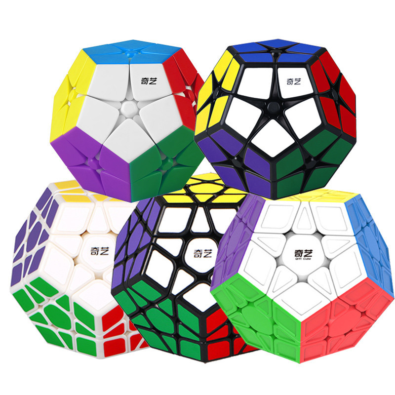 Qiyi Megaminx Cube 3x3 2x2 Stickerless Black Megaminxeds 12 Said ...
