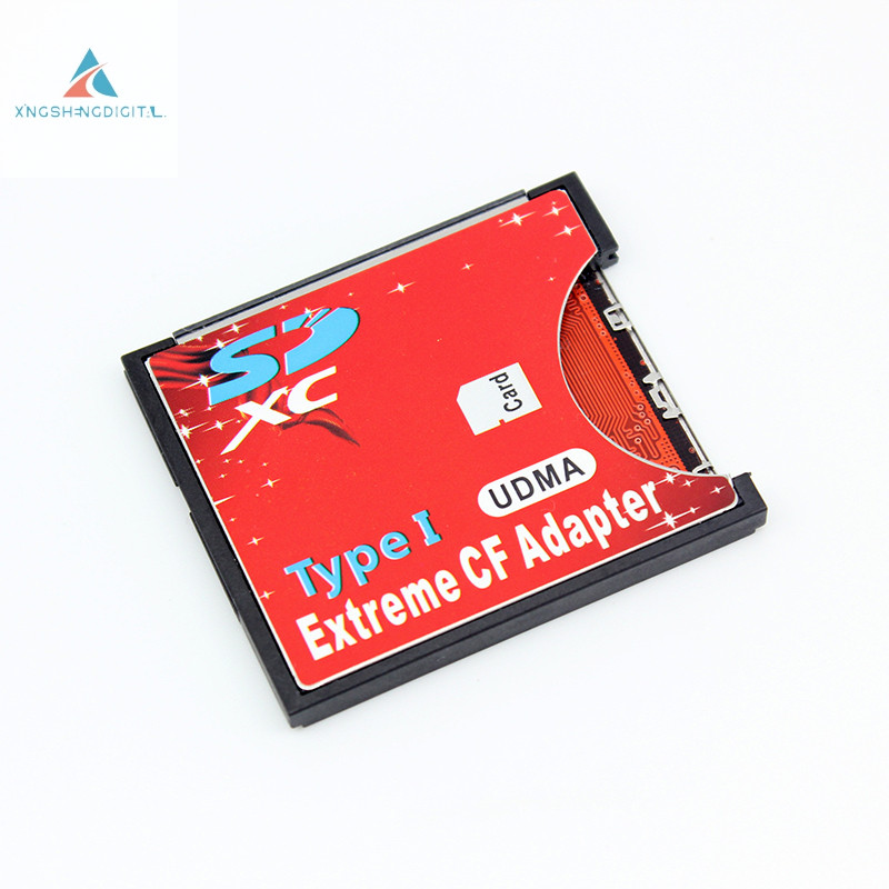 ZJPG> SD To CF Card Adapter SD SDHC SDXC MMC To Standard Compact Flash Type I UDMA Memory Card ...