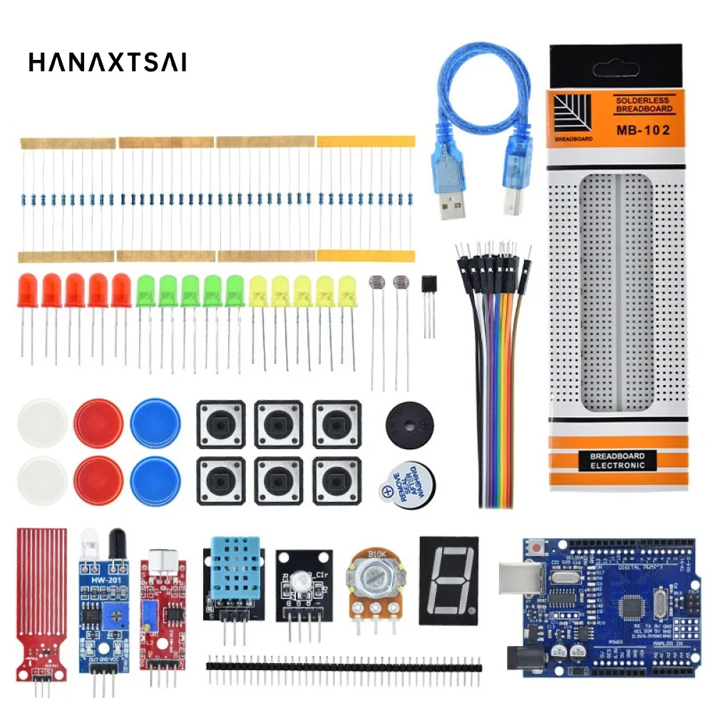 Starter Kit for Arduino Uno R3 Breadboard Basic Learning Kit, Sound ...