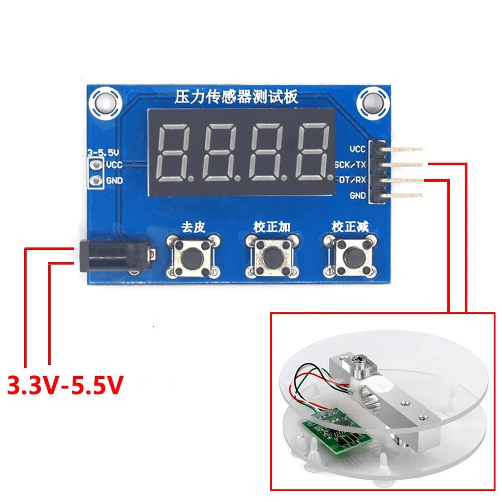 Hx711ad Load cell Weight Display Module | Shopee Philippines
