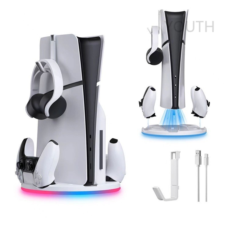 For PS5 Slim console optical drive version/digital version base stand ...