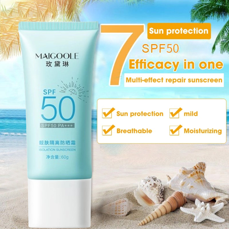 NEW SPF50+ Sunscreen Sunblock Whitening Cream Waterproof Long Lasting ...