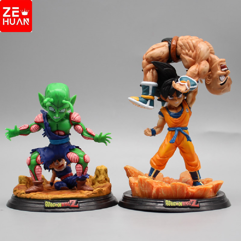 Dragon Ball Z 10cm Son Goku Nappa Piccolo Anime Figures PVC GK Statue ...