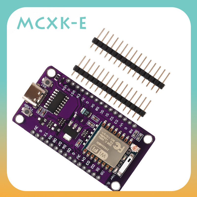 Mcxk E Pcbfun Nodemcu Lua Esp8266 Serial Wifi Development Board Module Ch340 Type C Interface