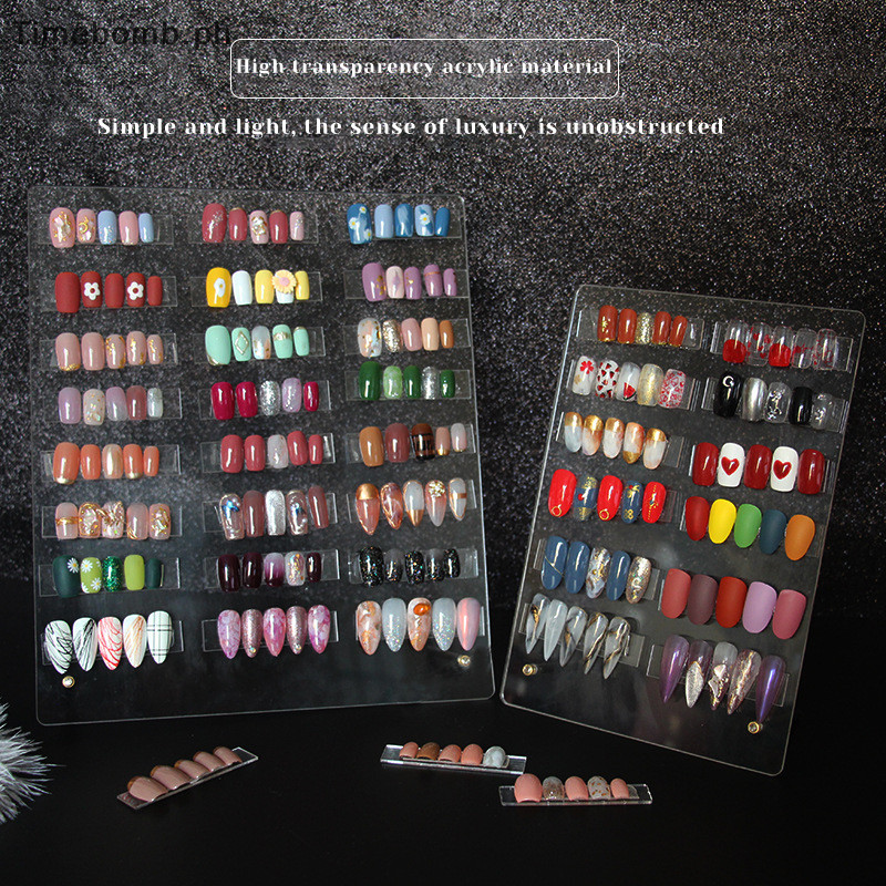 # Nail Fashion # Model Nail Display Board Acrylic Nail Gel Polish ...