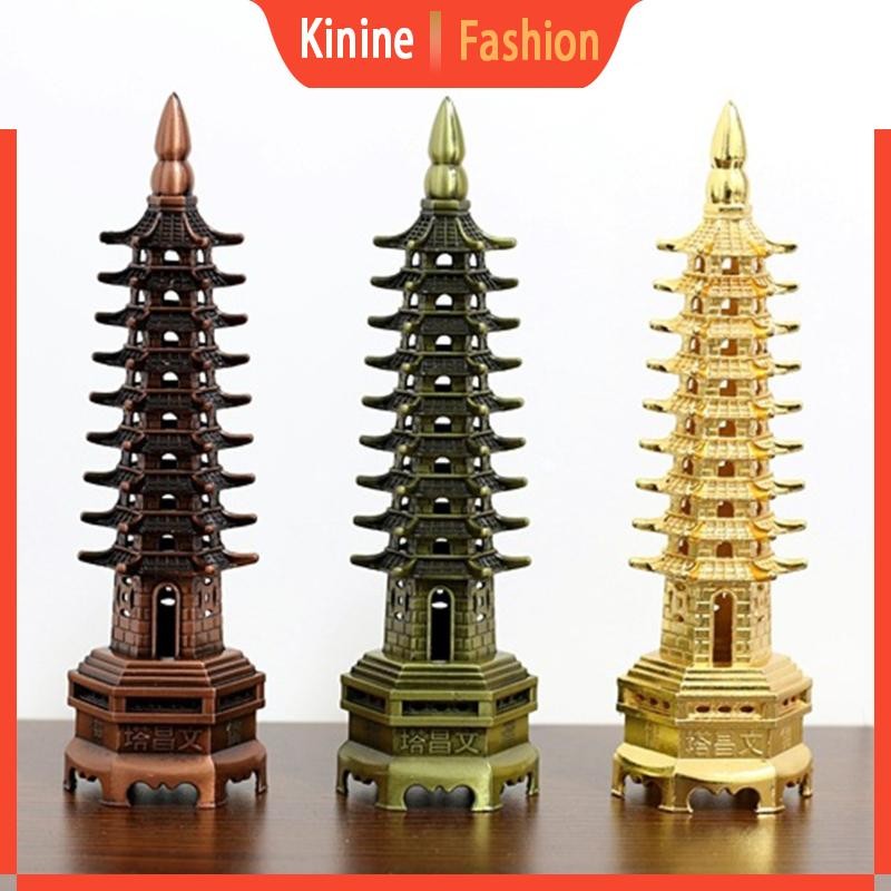 KIN Feng Shui 9-Levels Alloy 3D Model Chinese Wenchang Pagoda Tower ...