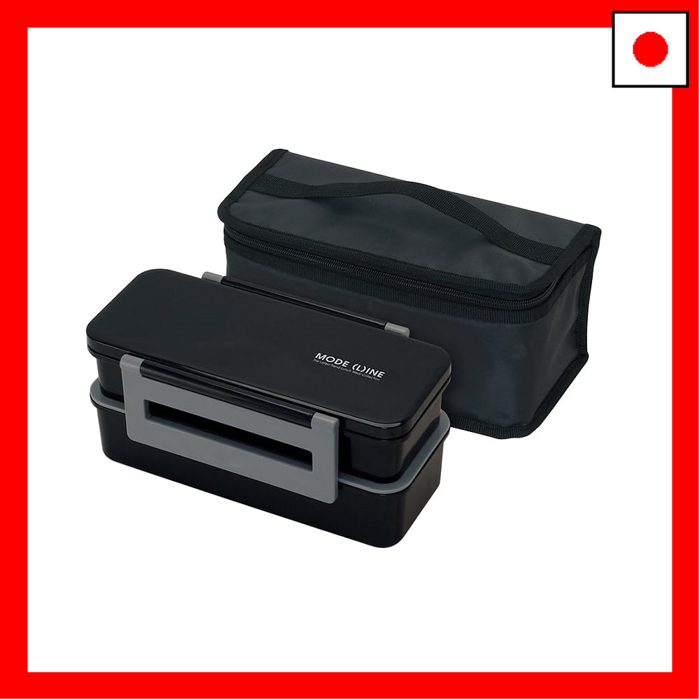 【Direct From Japan】Skater Jumbo 2 Tier Lunch Box with Cooling Bag 1.3L MODE LINE KCPJW13-A ...