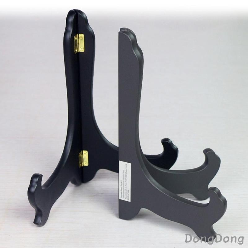 [Dong] Adjustable Folding Wooden Display Easel Stand Plate Bowl Picture ...