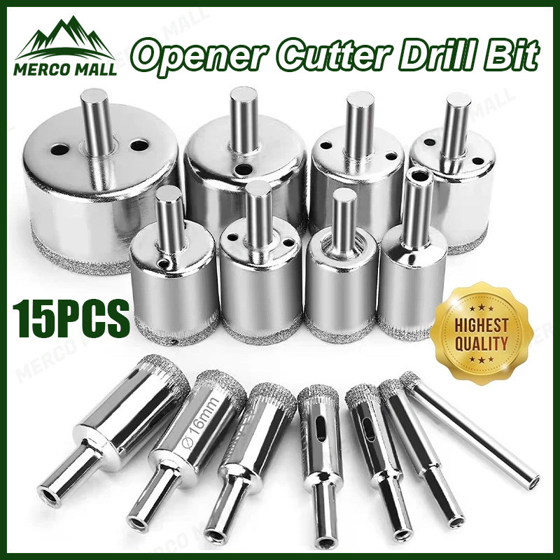 Diamond Hole Saw for Tiles Diamond Coated Glass Tile Marble Hole Opener ...