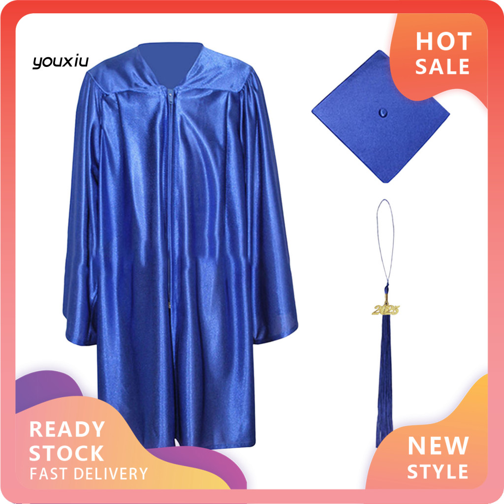 YX Matte Graduation Attire Bachelor Degree Ceremony Outfit Kids ...