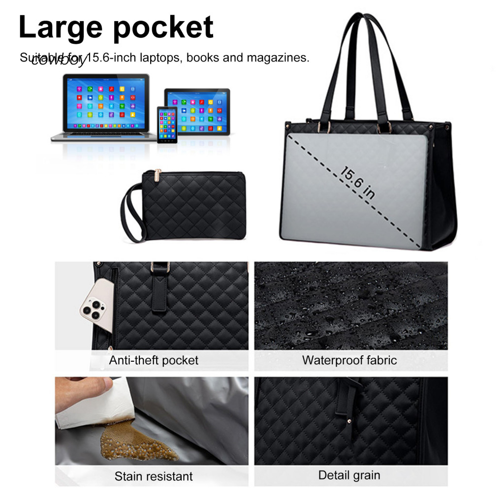 cowboy| Laptop Lunch Bag Professional Lunch Bag Stylish 2-in-1 Tote Bag ...