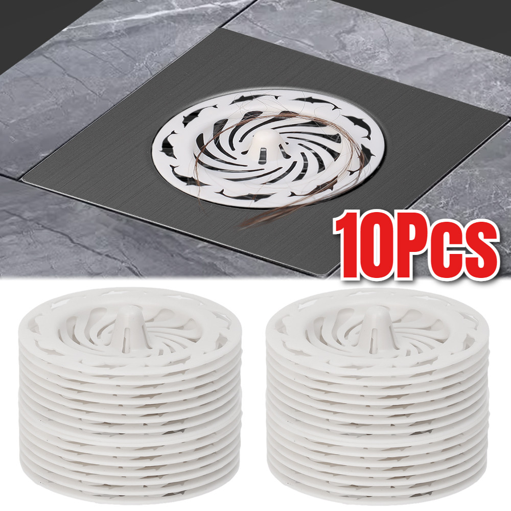 10Pcs Durable Round Floor Drain Covers Anti-blocking Bathroom Shower ...