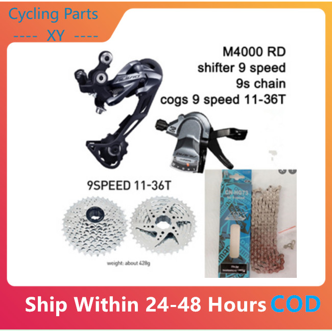 Shimano Groupset 9 speed RD M4000 shifter 9 speed Groupset MTB Bike ...