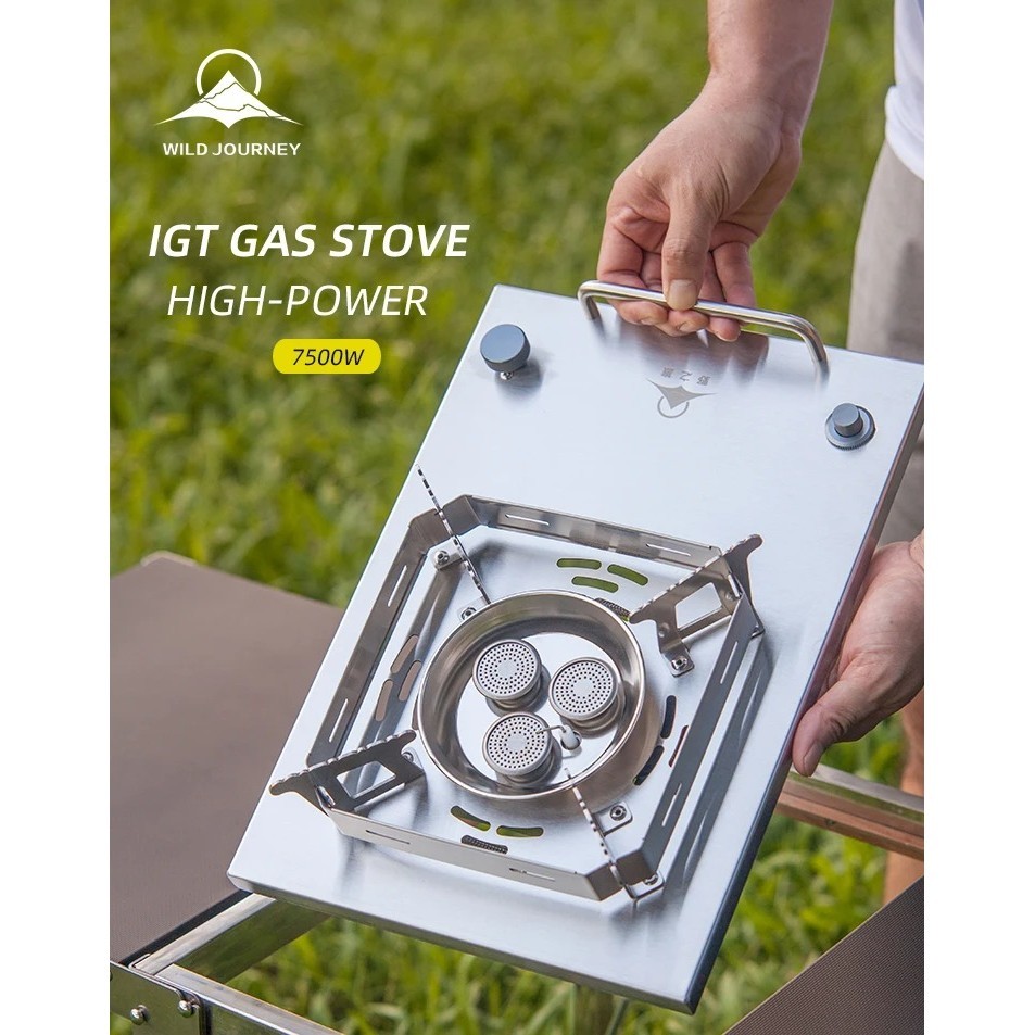 Outdoor Stove IGT Table Gas Stove Barbecue Grill Portable Cooking Camping Cookware Stove ...