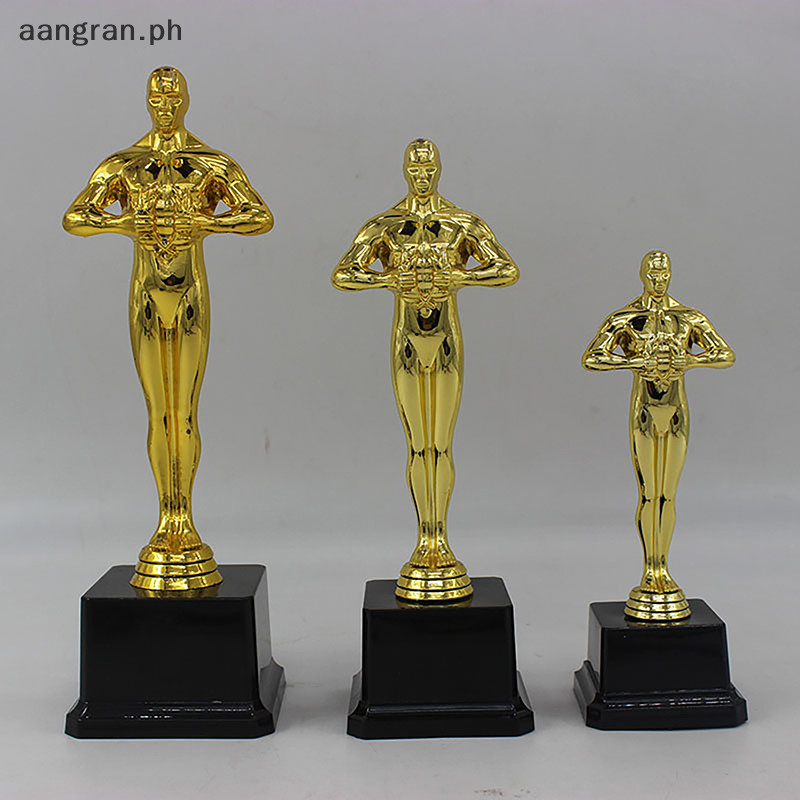 aangran Gold Replica Trophy Awards 18cm 21cm 26cm Plastic Small Gold ...