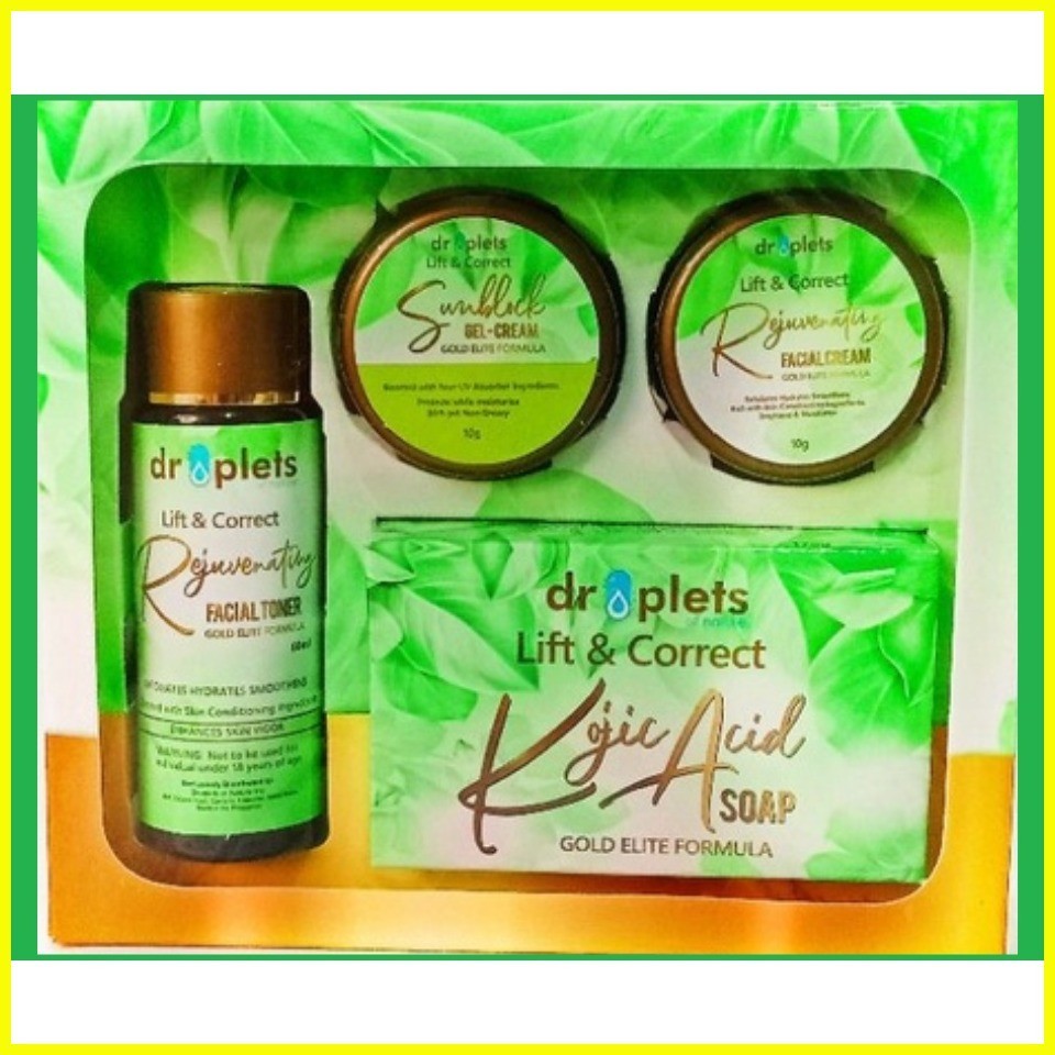 ♞rejuvenating set/facial toner/facial cream/sunblock gel-cream/kojic ...