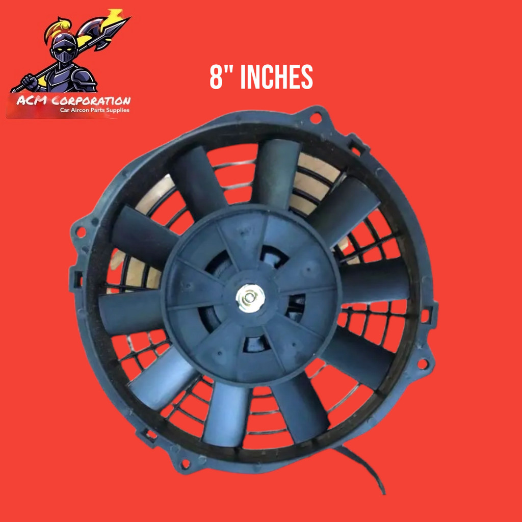 Aux Fan 8" inches Universal Car Aircon High Speed Radiator Condenser ...