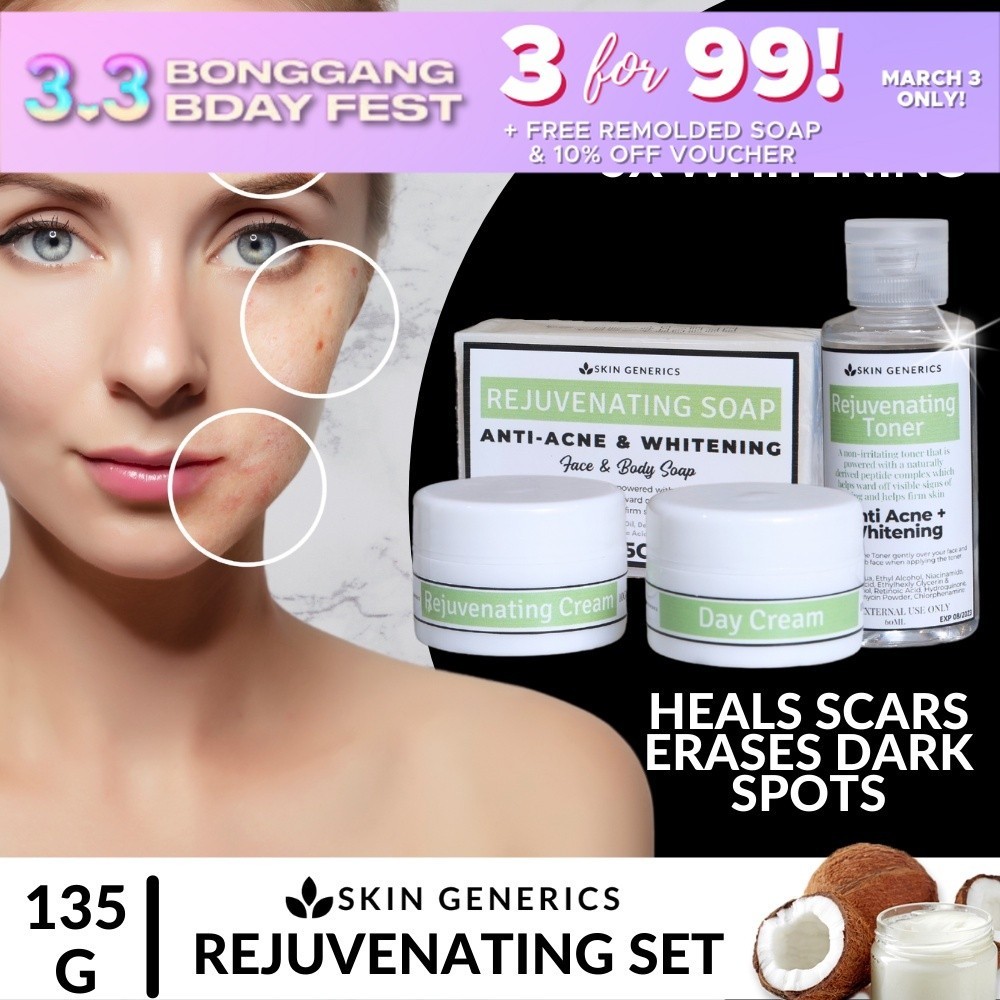 [ Anti Acne Whitening Rejuvenating Set ] Skingenerics Rejuvenating