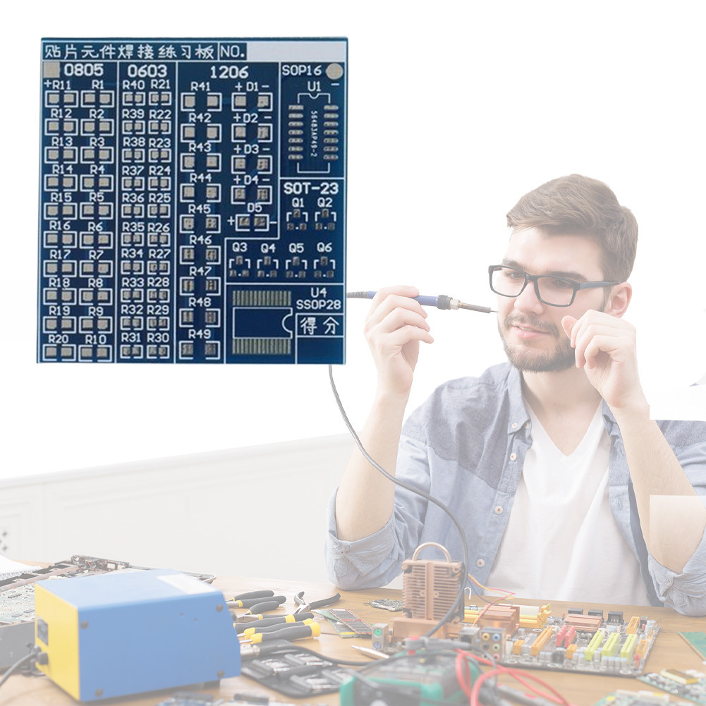 SMT SMD Component Welding Practice Board Soldering DIY Kits Fanny Skill ...