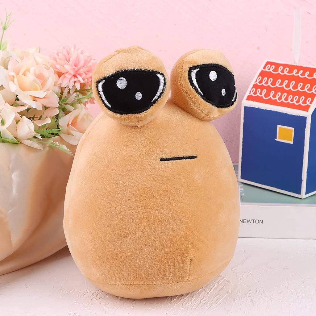 22cm Game My Pet Alien Pou Plush Toy Cartoon Cute Big Eyes Emotion ...