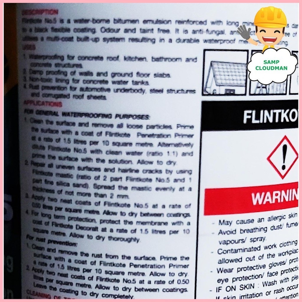 ☪ Shell Flintkote Type 5 or 3 Waterproofing Emulsion Gallon Size ...