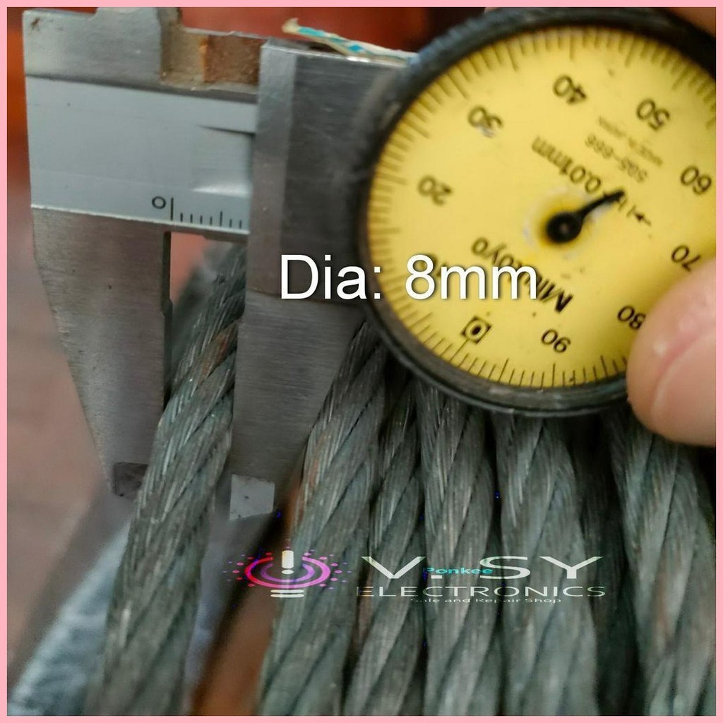 8mm Used Steel Cable Wire Harness Guy Wire Rope Aserado Galvanized Soft ...