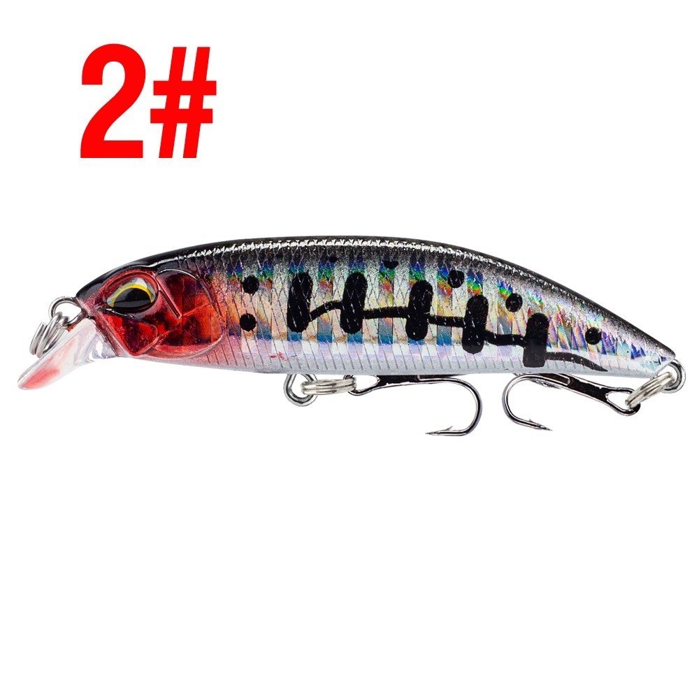 1PC Laser Fishing Lure 7cm/8g Slow Sinking Minnow Bait Casting Lure 3D Eyes Pencil Fishing Baits ...