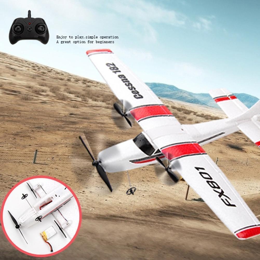 FX801 Airplane Cessna 182 DIY RC Plane 2.4GHz 2CH EPP Craft Electric RC ...