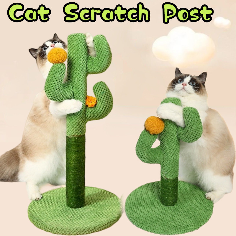 Cat Scratch Post Cactus Cat Climbing Stand Pet Claw Grind Toy Kitten ...