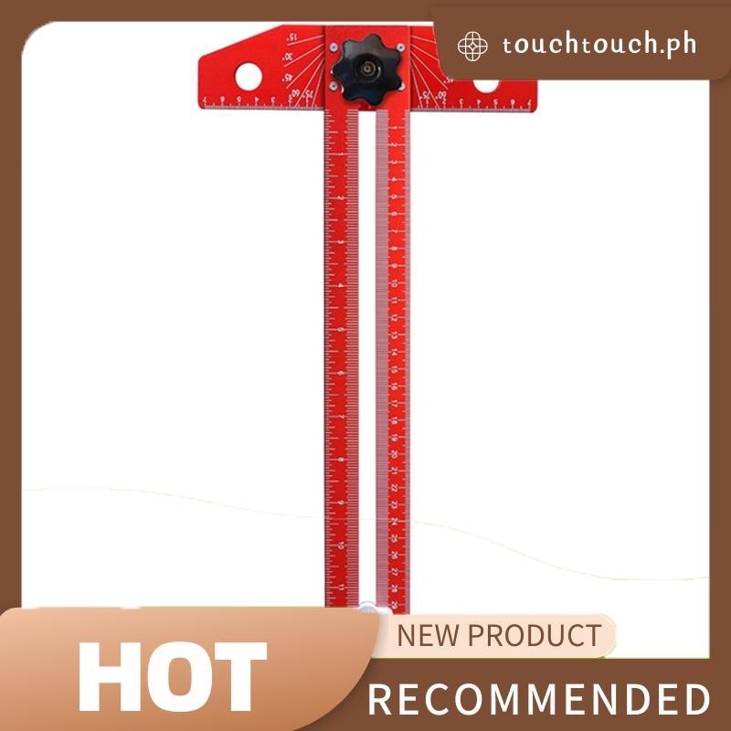 Woodworking Angle Ruler Multi-Functional T-Type Marking Ruler Drawing ...
