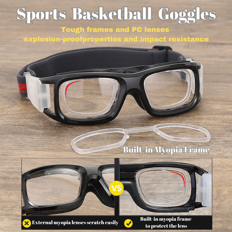 [Delivery from Manila] Basketball Sports Glasses for Men with Myopia ...