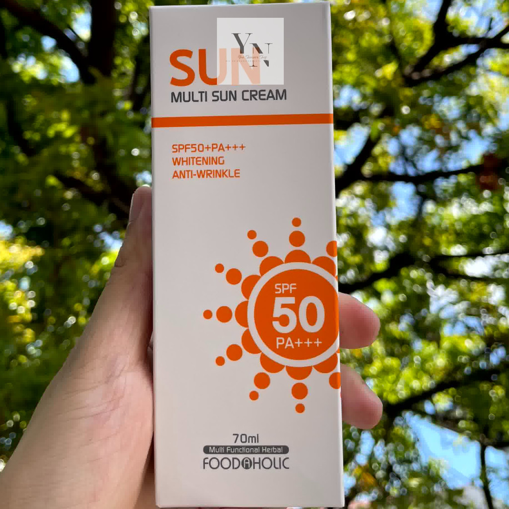 FOODAHOLIC Sunscreen Multi Sun Cream SPF 50+ 70ML PA +++ | Shopee ...