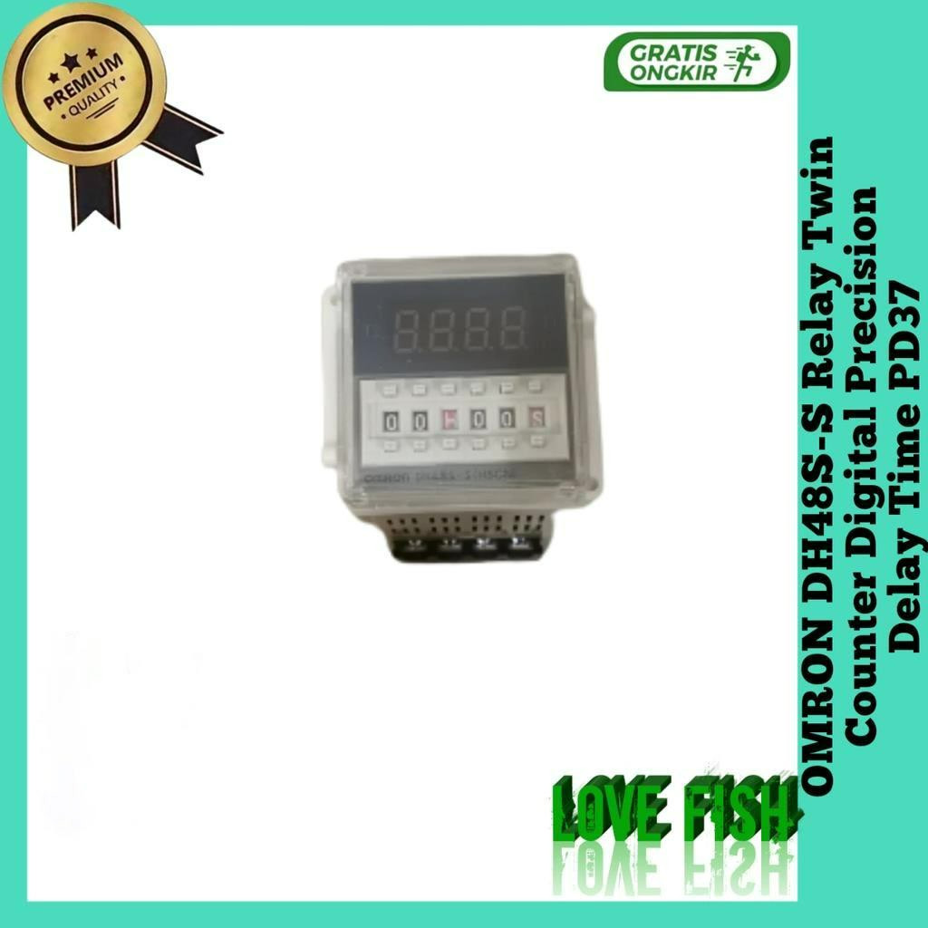 Omron DH48S-S Relay Twin Counter Digital Precision Delay Time PD37 ...