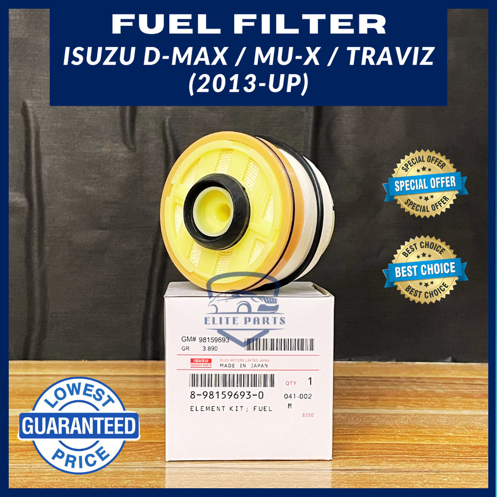 FUEL FILTER ISUZU DMAX / TRAVIZ / MUX (2013-UP) - (UPPER) (8-98159693-0 ...